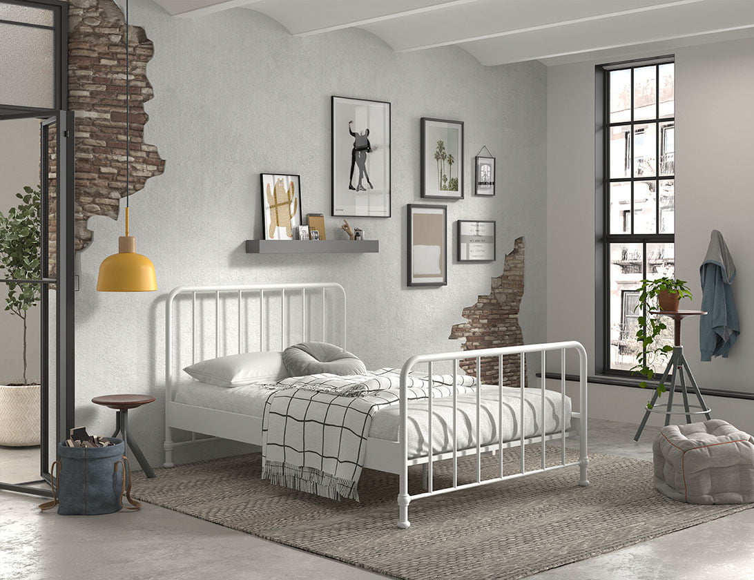 Bed Jay Wit 140x200 cm - Huisenthuis.nl